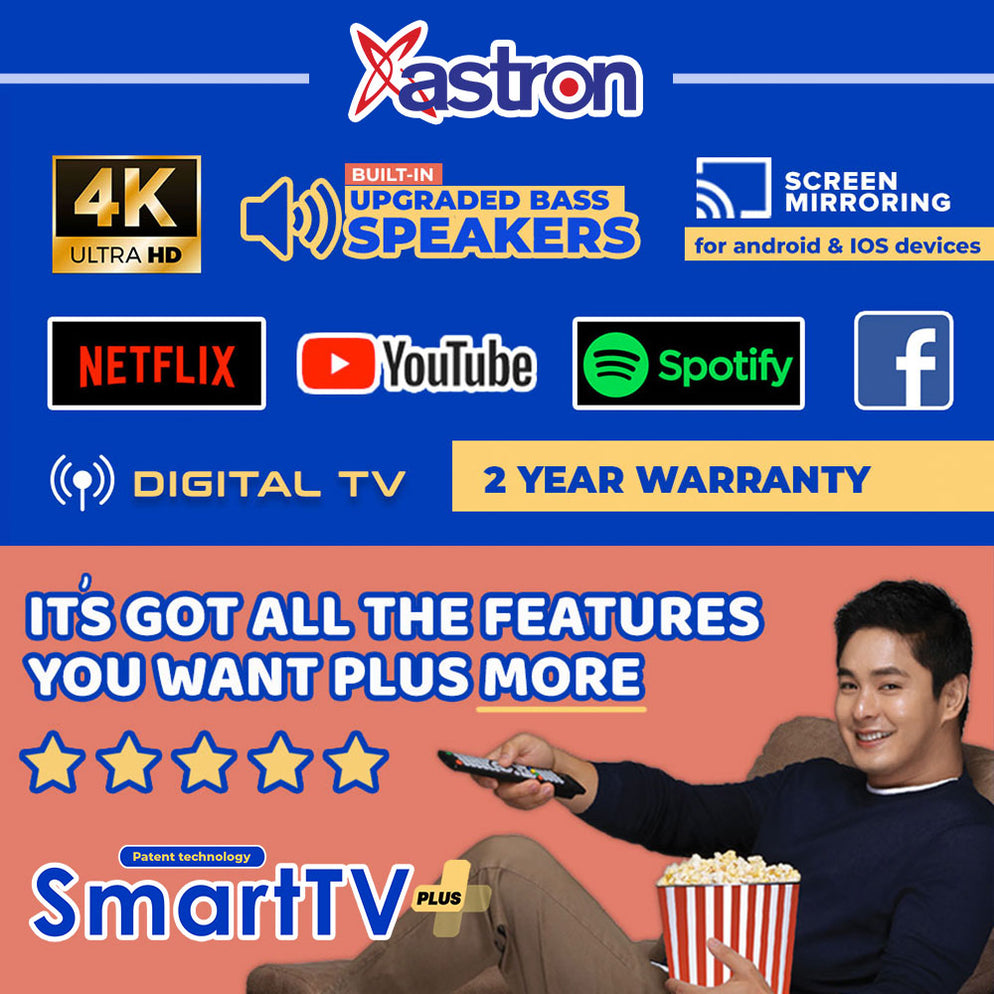 Astron 55" Smart TV+ [A-LED5877+] | Online Exclusive | 4K Resolution ...