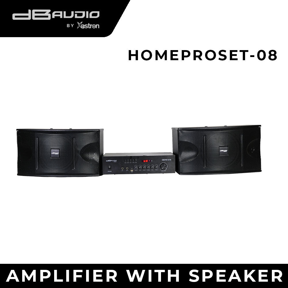 DB Audio by Astron HOMEPROSET08 3-Way Amplifier Speaker Set - Bluetoot ...