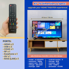 Astron LED4577 43 Inch Smart TV | Full HD | Netflix & Youtube Ready ...
