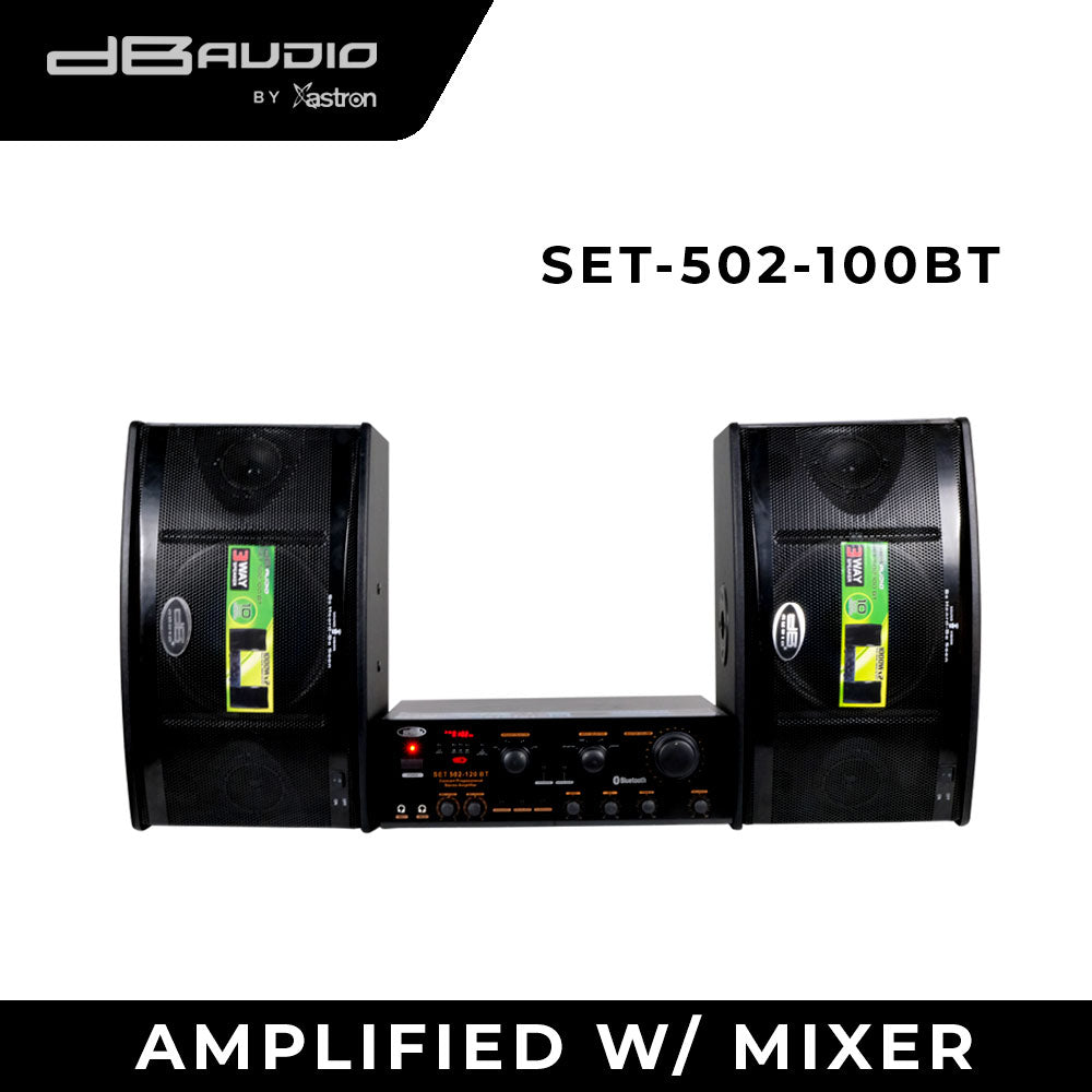 DB Audio by Astron SET502100BT 3-Way Loud Speaker with Amplifier | 100 ...