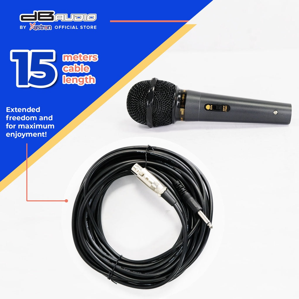 Db Audio MC-15M-199 wired pro-series microphone | 15 meters cable leng ...