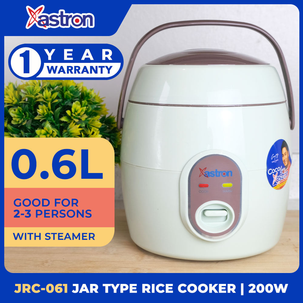 Astron JRC-061 0.6L Jar Type Rice Cooker (Mint Green) 3 cups 200W 2-3 ...