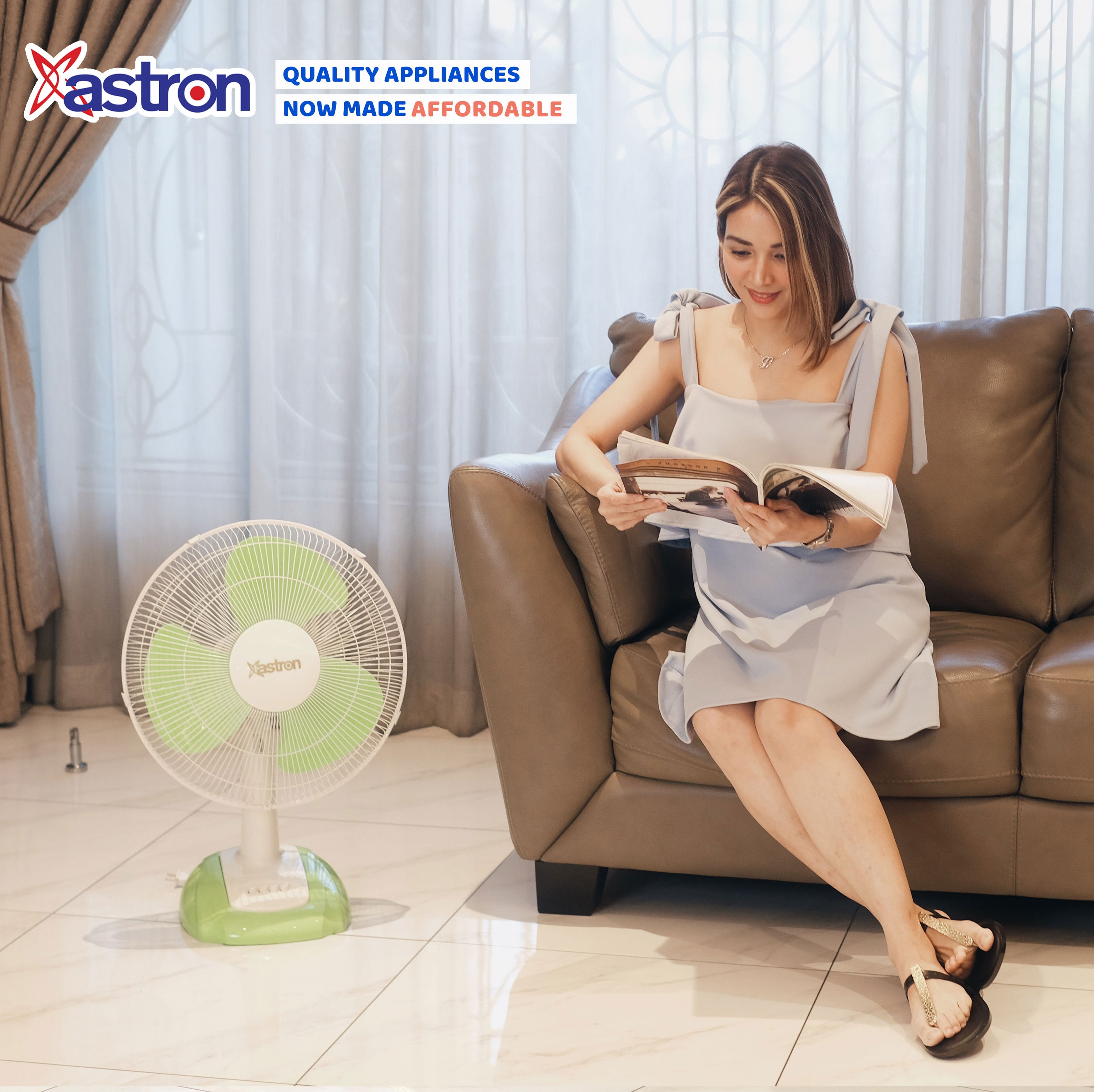 Astron Duplex Desk Fan 16" Electric Fan — Astron Appliances PH