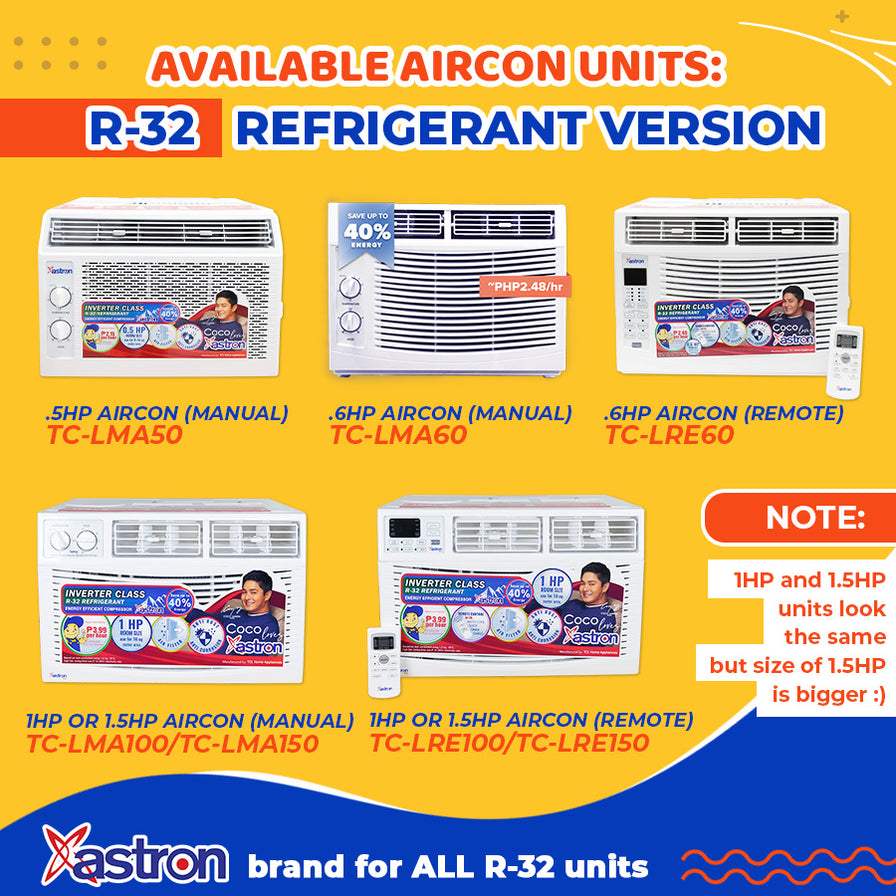 [CLASS B] Astron/Pensonic Window-type Inverter-Class Aircon (.5HP/.6HP ...