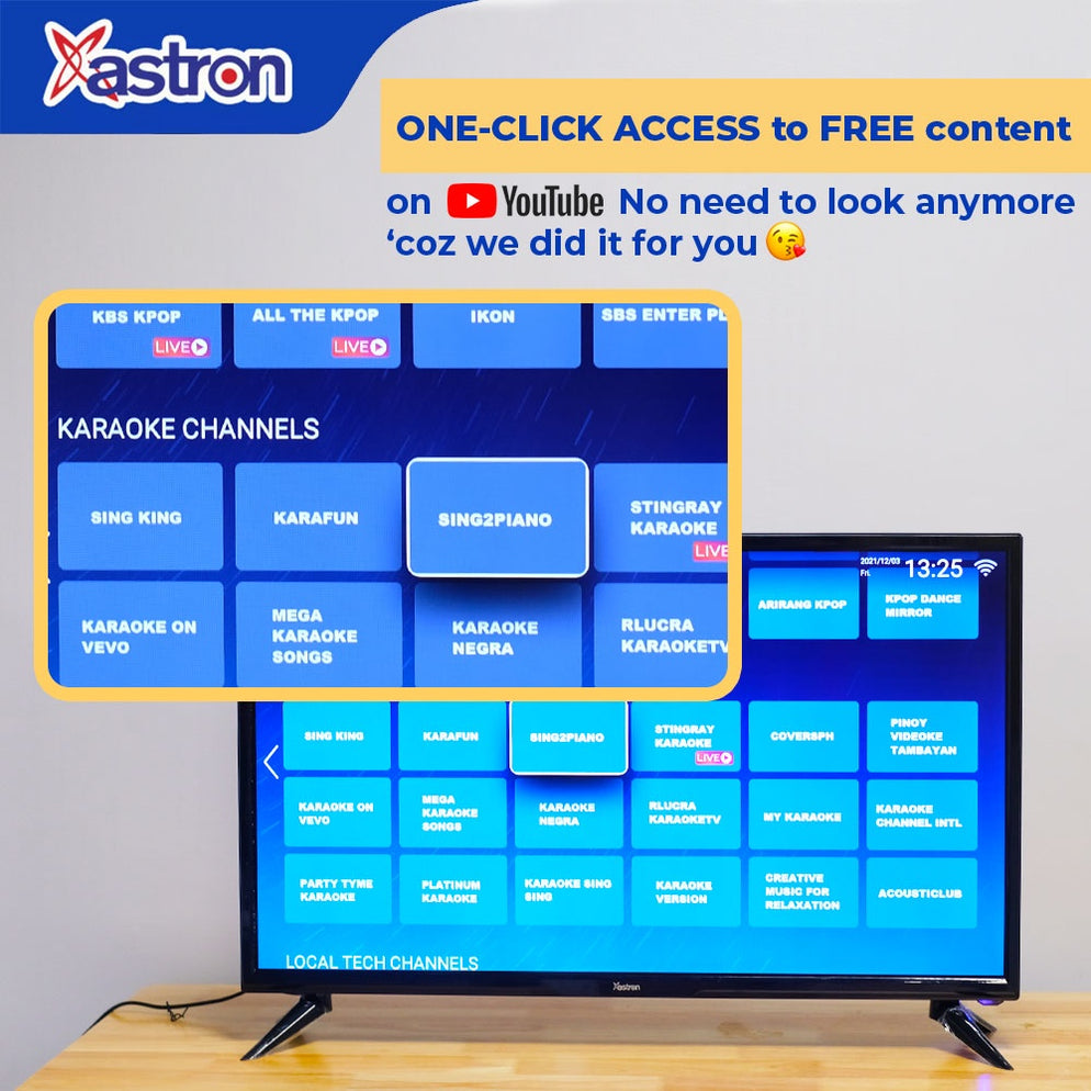[FREE Soundbar] Astron 40 Inch Smart TV + [4277] | FULL HD | Netflix ...