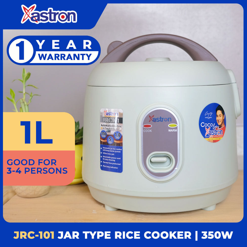 Astron JRC-101 1L Jar Type Rice Cooker (Mint Green) 5 cups 350W 3-4 pe ...